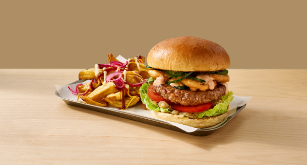 Burger Gourmand éPicé ET Frites Garnies Avec Garden Gourmet®